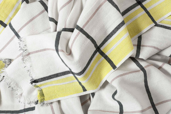 Le cerise sur le gateau beach sheet citron check – BEACHKIND